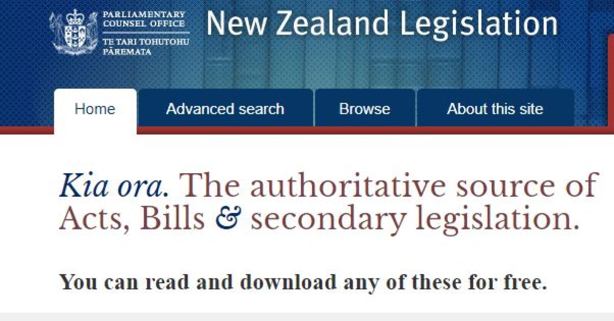 Legislation — Courts of New Zealand